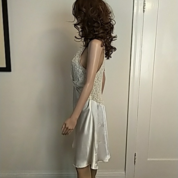 No Brand | Intimates & Sleepwear | White Silk And Lace Negligee | Poshmark